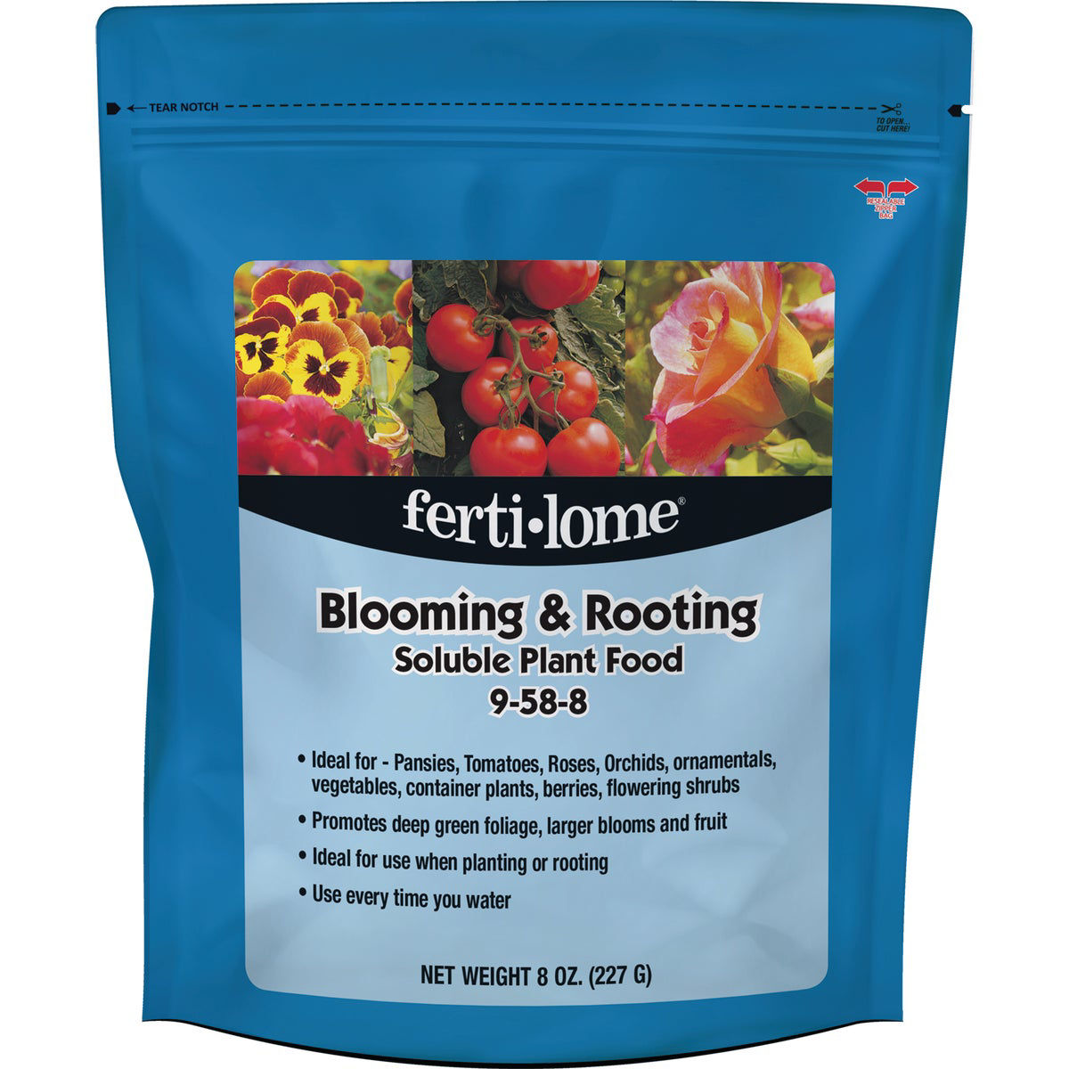 Ferti-lome 8 Oz. 9-58-8 Blooming & Rooting Soluble Dry Plant Food | Do ...