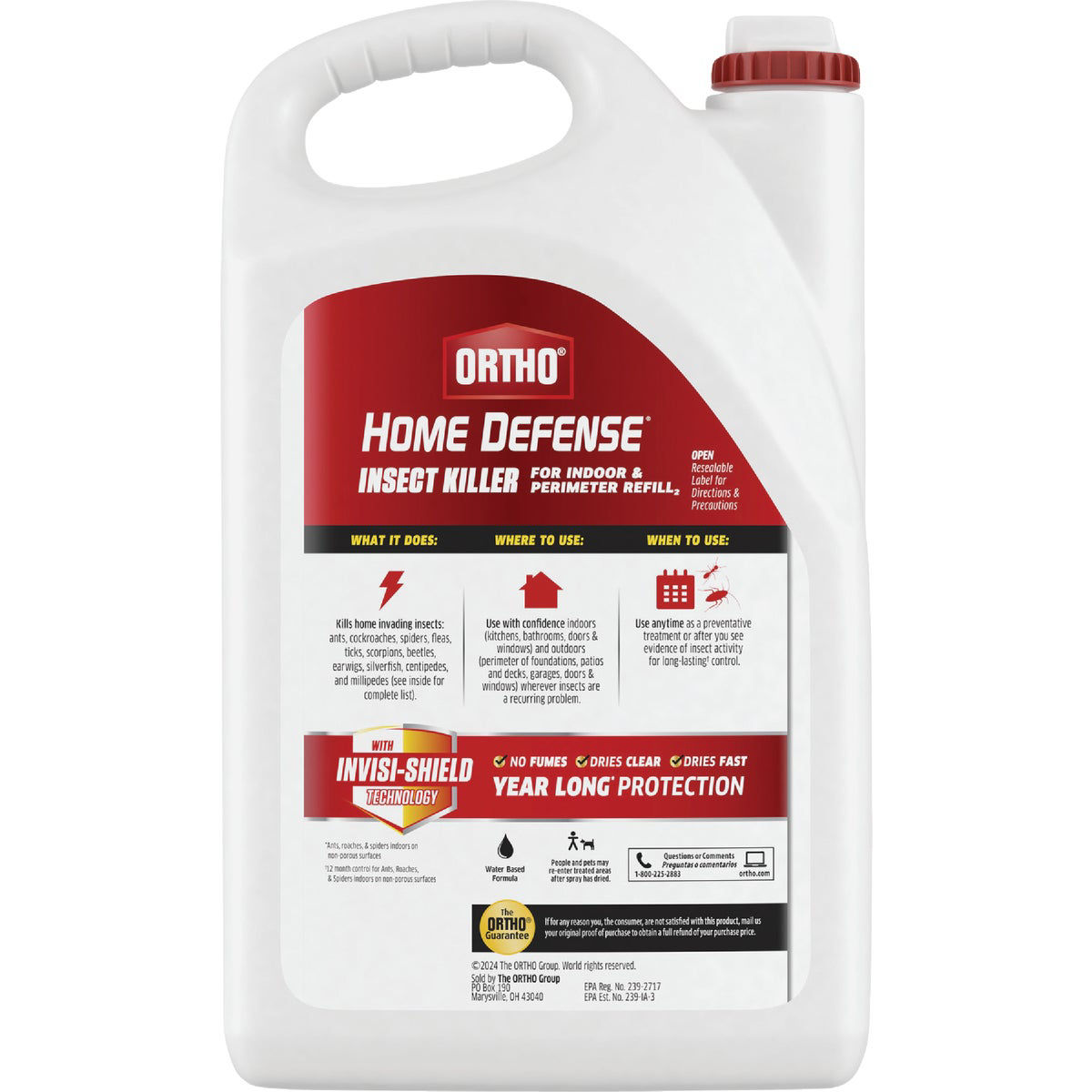 Ortho Home Defense 1 Gal. Refill Indoor & Perimeter Insect Killer | Do ...