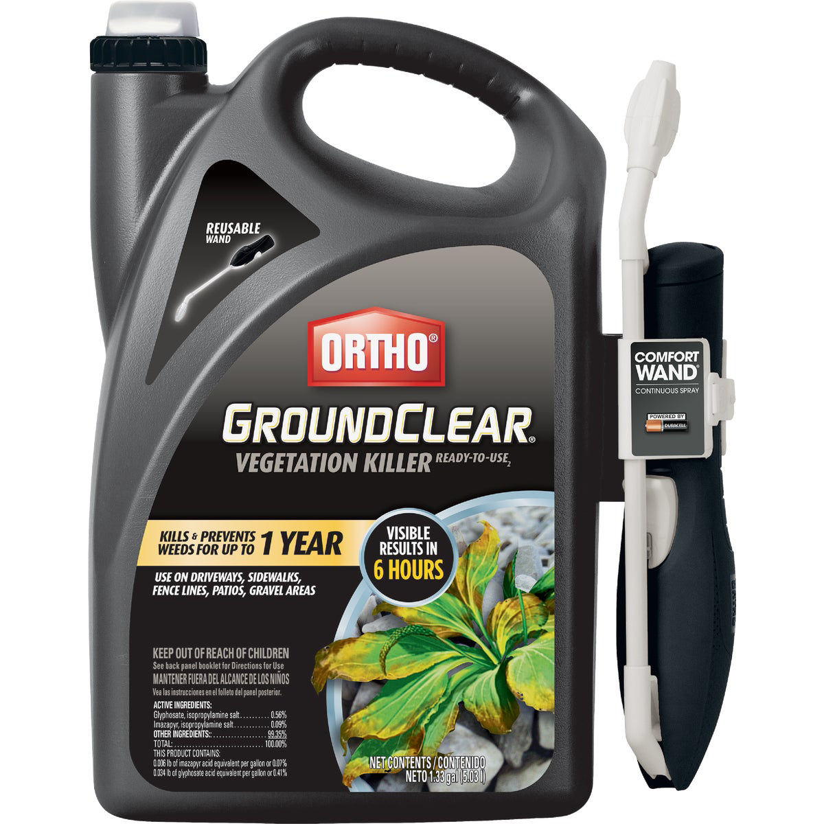 Ortho GroundClear 1.33 Gal. Ready To Use Vegetation Killer with Comfort ...