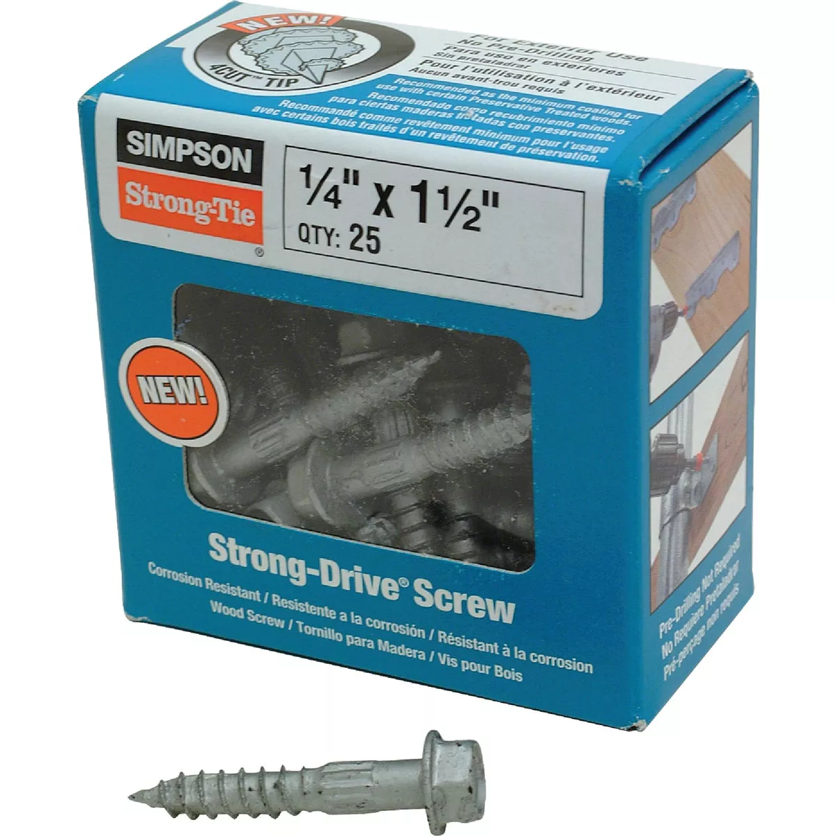 Simpson Strong-Tie Strong-Drive SDS 1/4 In. x 1-1/2 In. Heavy-Duty ...
