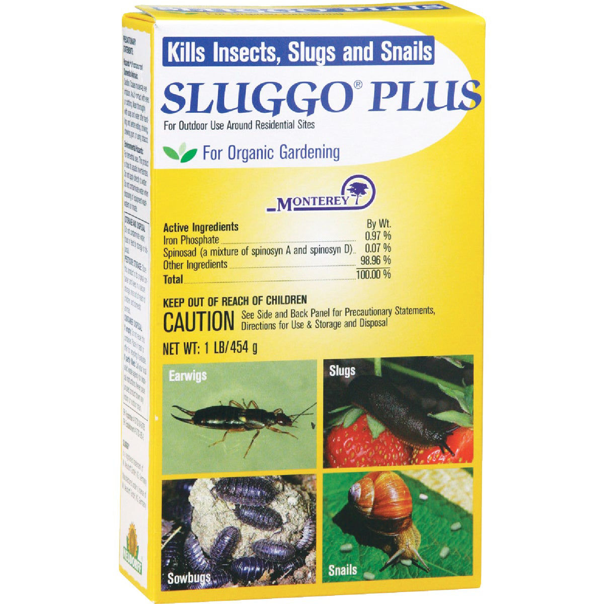 Monterey Sluggo Plus 1 Lb. Ready To Use Pellets Organic Slug & Snail ...
