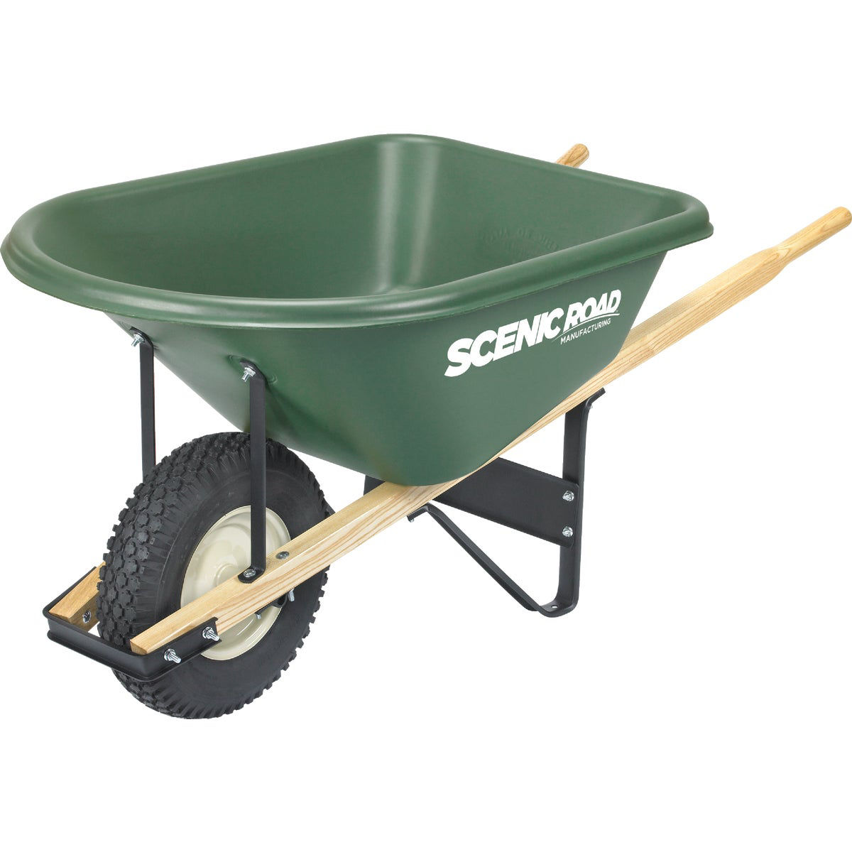 Scenic Road 6 Cu. Ft. Heavy Duty High-Density Poly Wheelbarrow | Do it Best