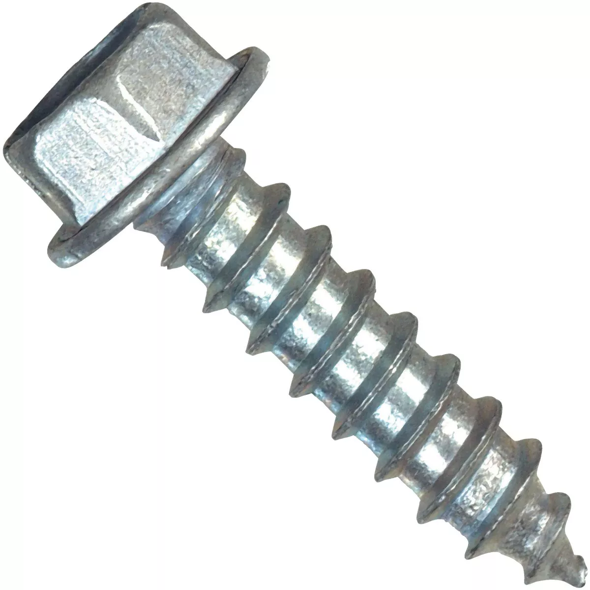 Hillman #10 x 1-1/2 In. Slotted Hex Washer Head Zinc Sheet Metal Screw ...