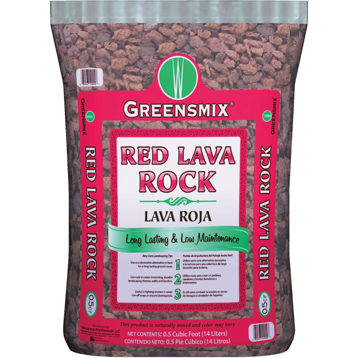 Greensmix 0.5 Cu. Ft. Red Volcanic Rock, 25 Lb. | Do it Best