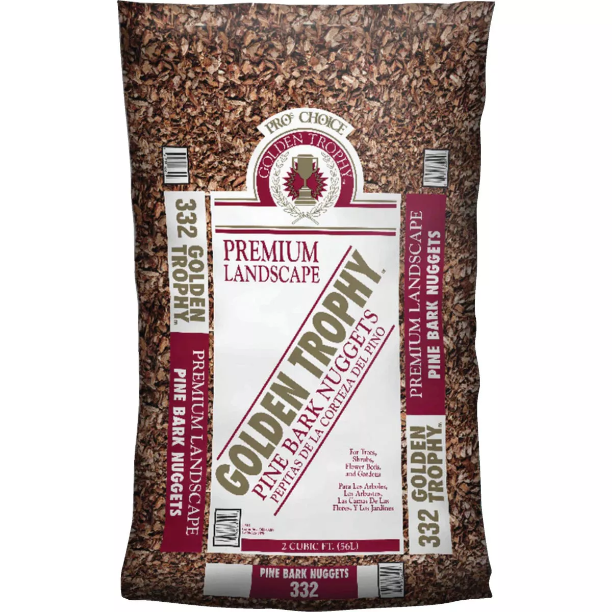 Landscape Select 2 Cu. Ft. Medium Pine Decorative Bark Mulch Nuggets ...