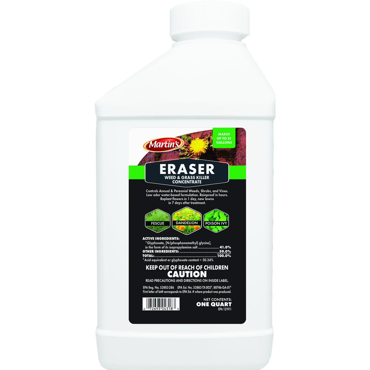 Martin's Eraser 1 Qt. Concentrate Weed & Grass Killer | Do it Best