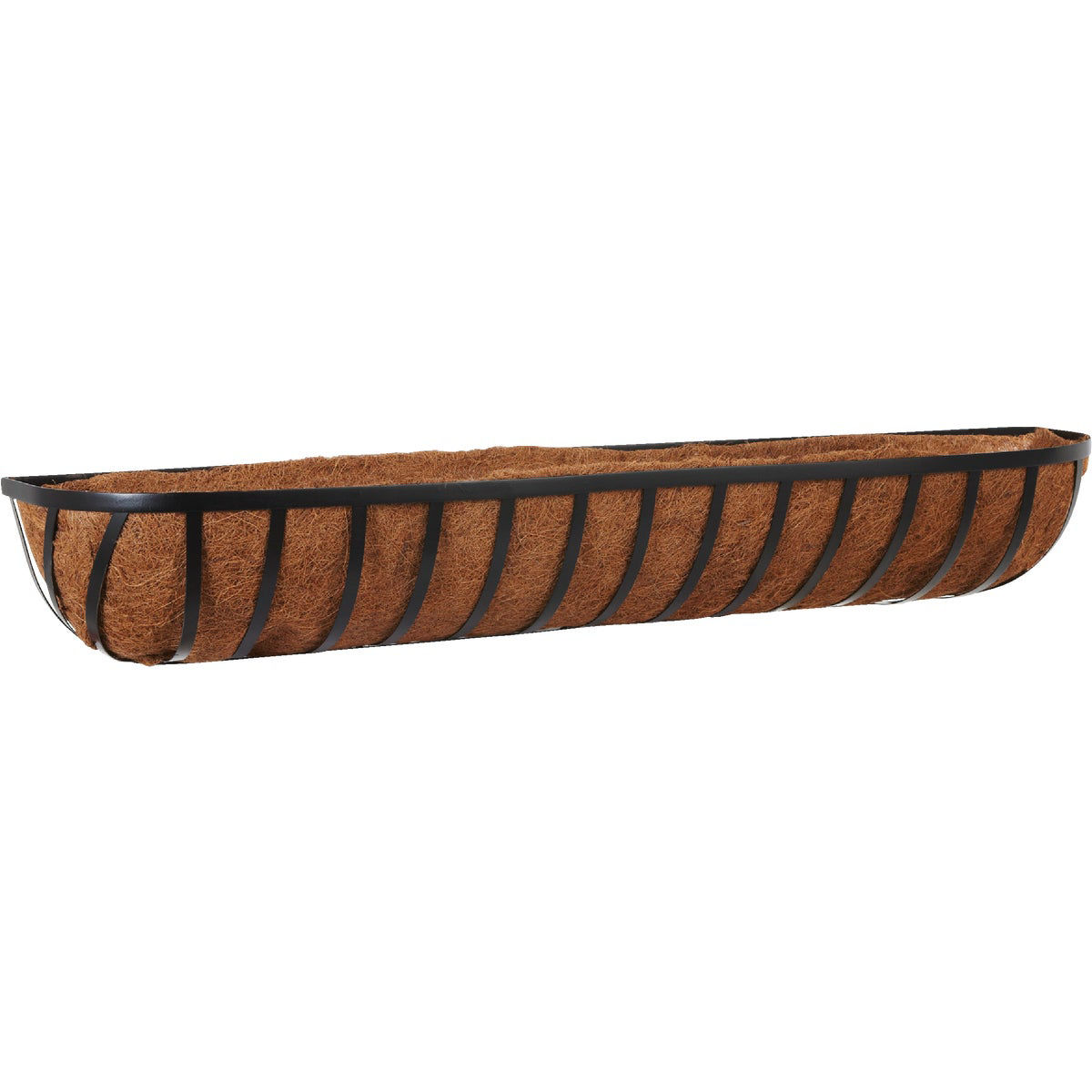 Best Garden 48 In. Black Steel Rod Modern Trough Wall Mount Planter ...