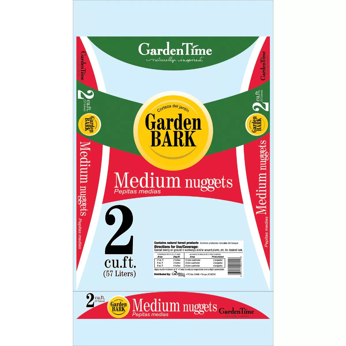 Garden Time 2 Cu. Ft. Medium Pine Decorative Bark Mulch Nuggets | Do it ...