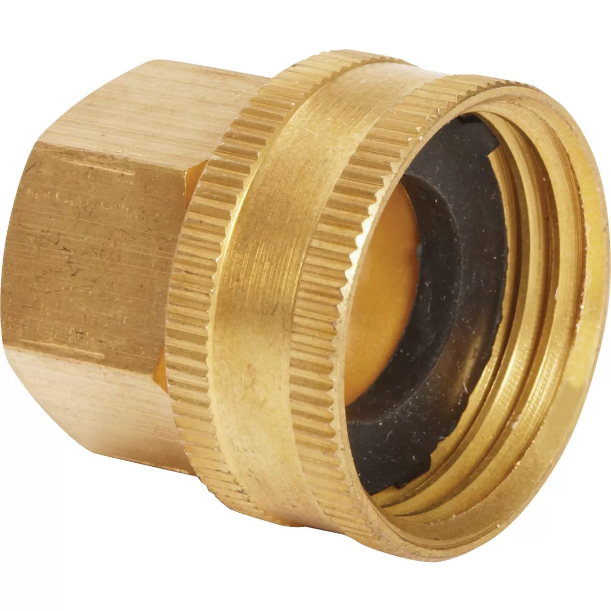 Best Garden 3/4 In. FHT x 1/2 In FPT Brass Swivel Hose Connector | Do ...