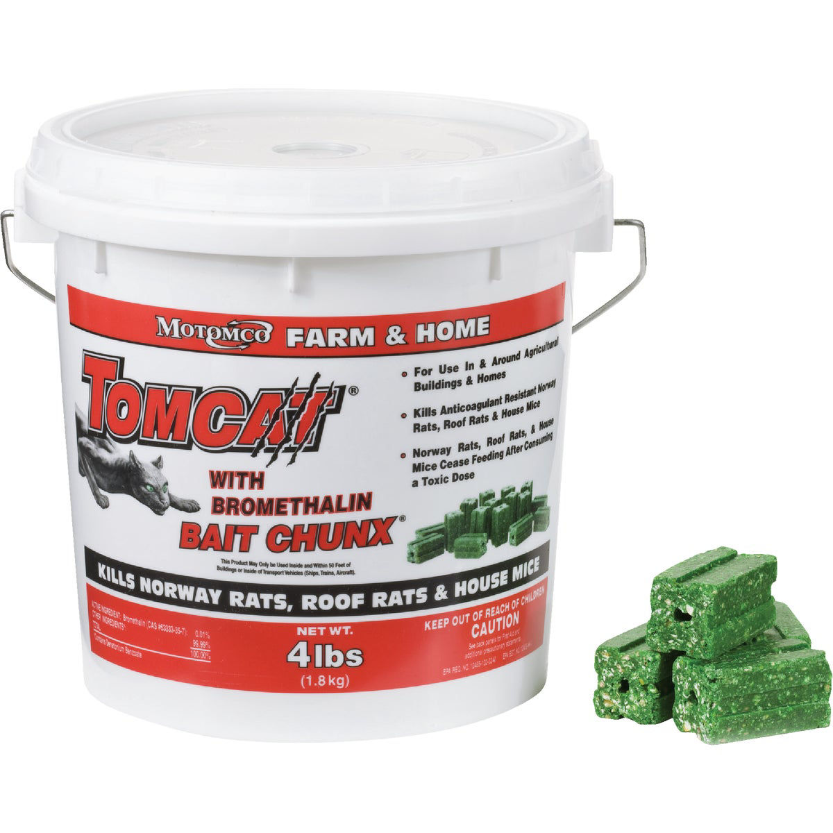 TOMCAT Bait Chunx 4 Lb. Rat & Mouse Killer with Bromethalin | Do it Best