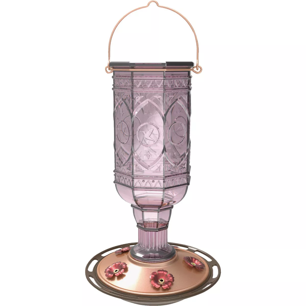 More Birds Jewel 20 Oz. Purple Glass Hummingbird Feeder | Do it Best