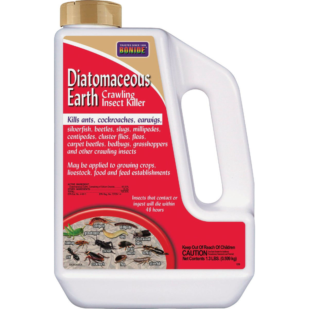 Bonide 1.3 Lb. Ready To Use Powder Diatomaceous Earth Crawling Insect ...