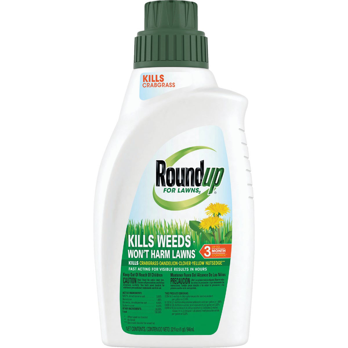 Roundup For Lawns 32 Oz. Concentrate Northern Formula Weed Killer | Do ...