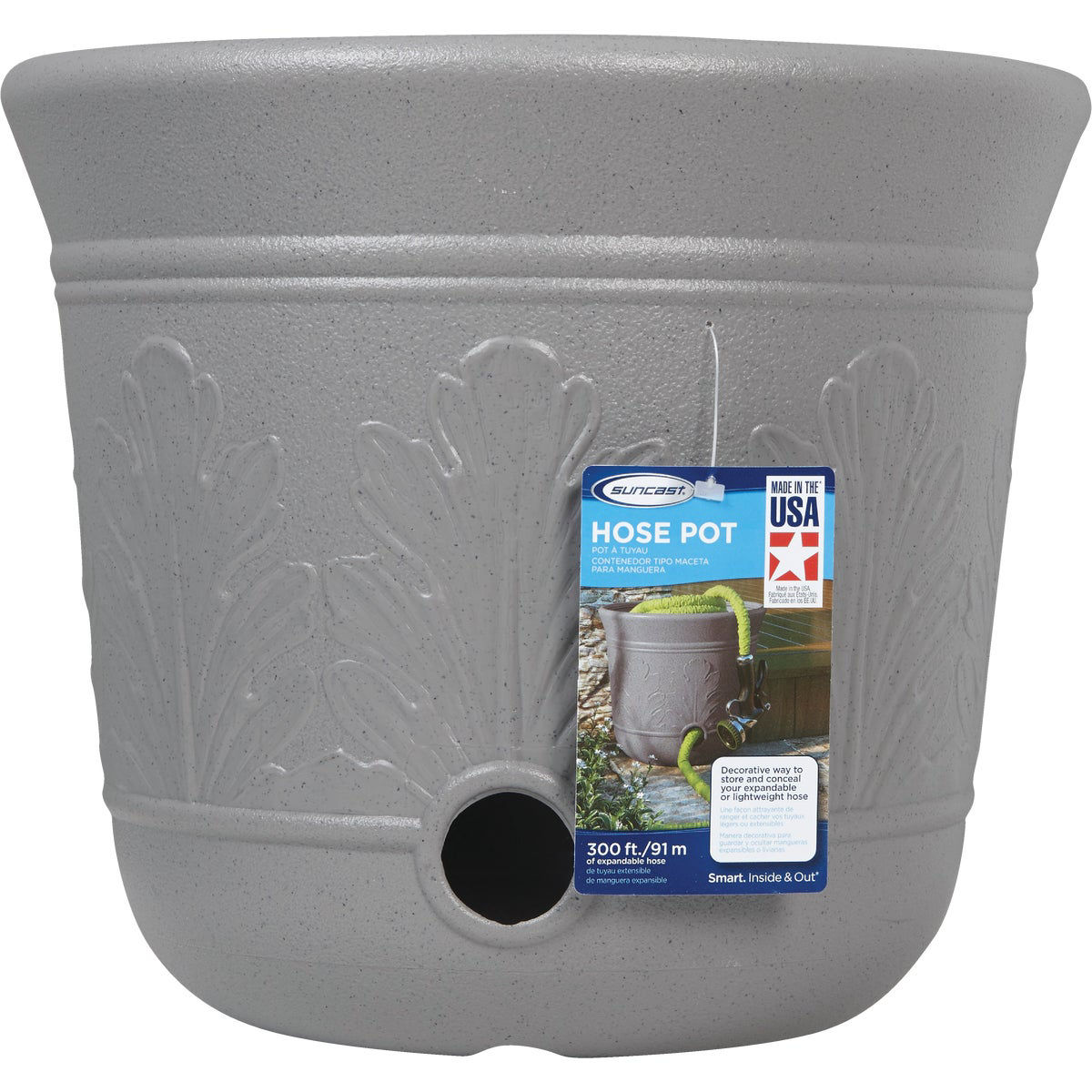 Suncast 300 Ft. Gray Resin Hose Pot | Do it Best