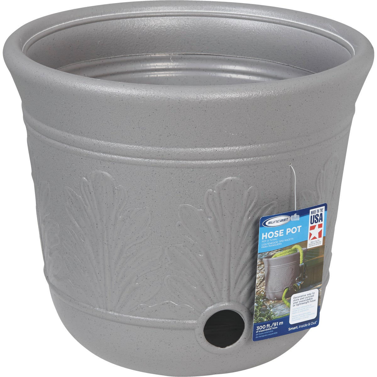 Suncast 300 Ft. Gray Resin Hose Pot | Do it Best