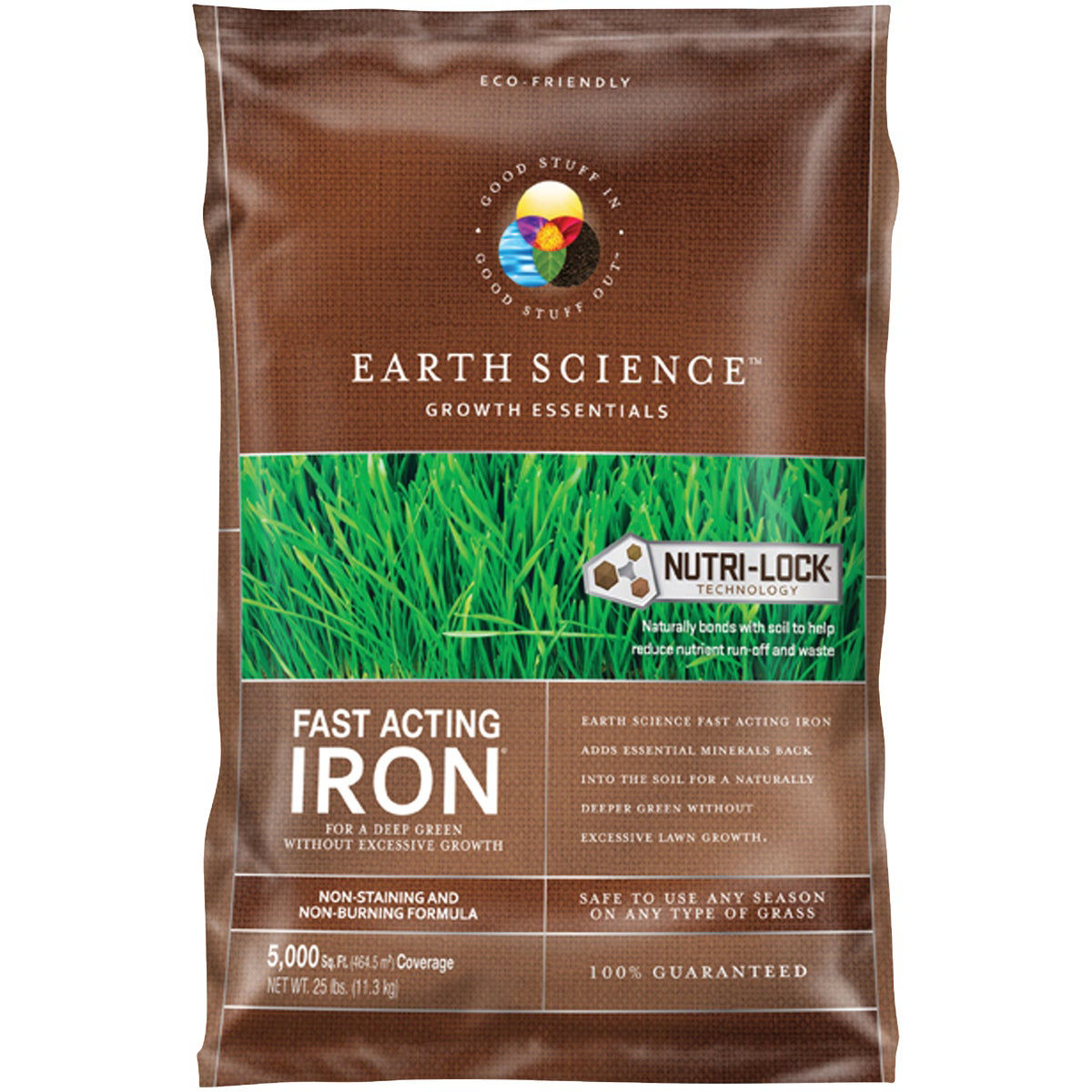 Earth Science Fast Acting 25 Lb. 5000 Sq. Ft. Coverage Iron & Soil ...