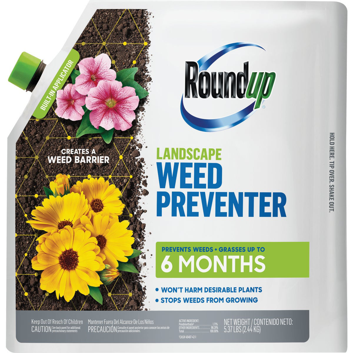 Roundup 5.4 Lb. Built-In Applicator Landscape Weed Preventer | Do it Best