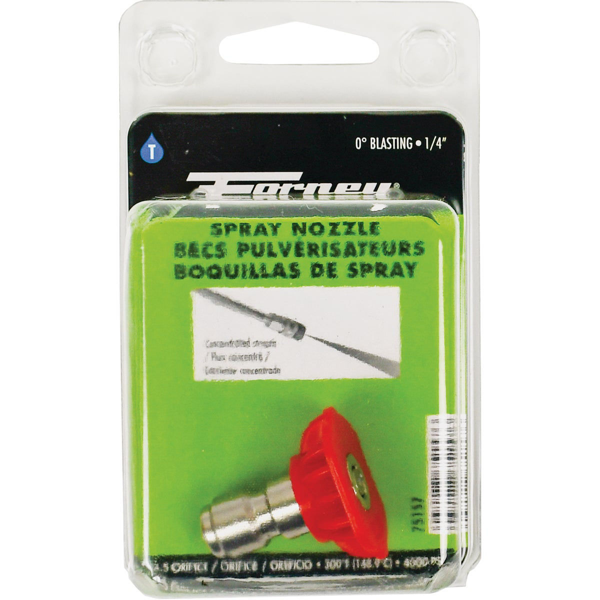 Forney Quick Connect 4.5mm 0 Deg. Red Pressure Washer Spray Tip | Do it ...