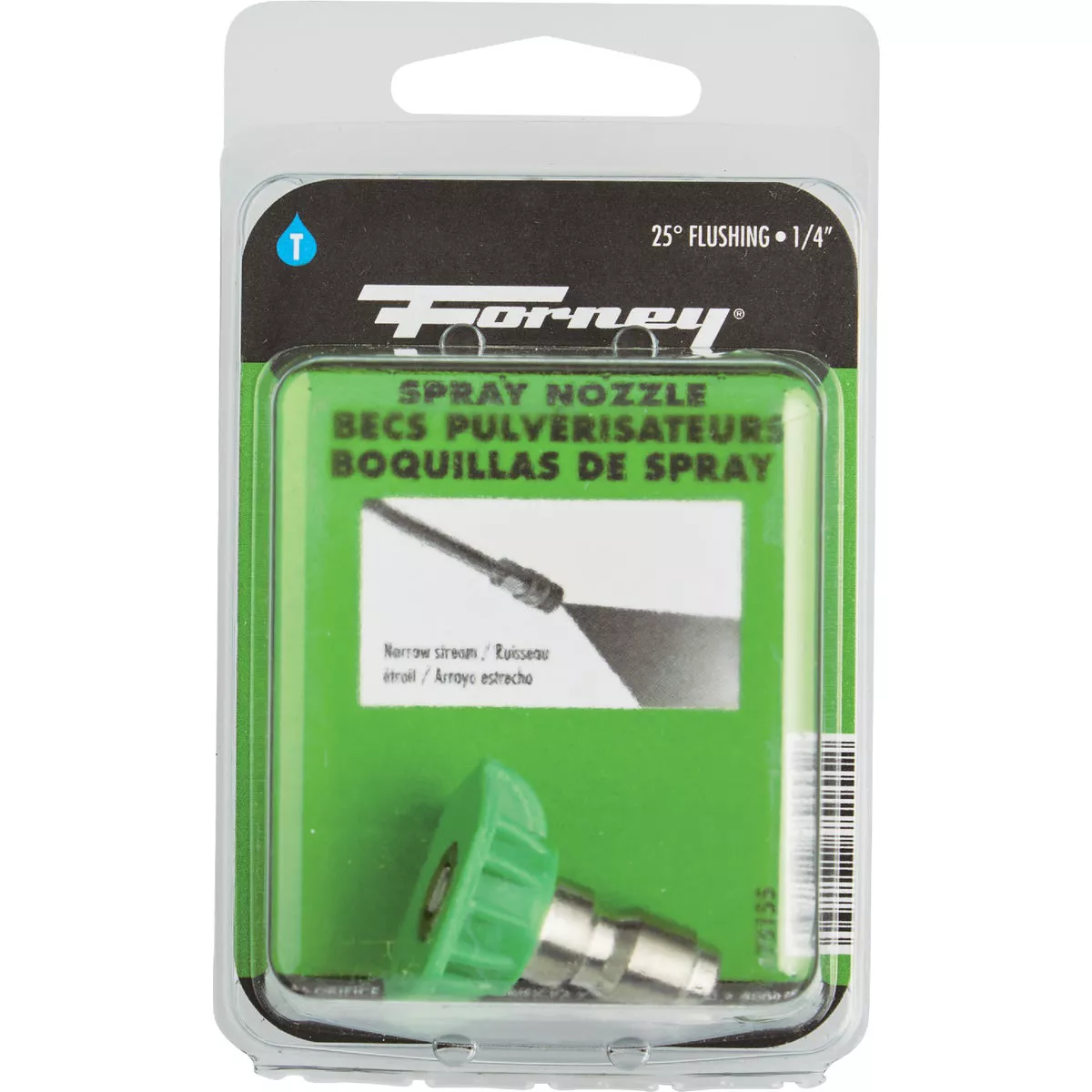 Forney Quick Connect 4.5mm 25 Deg. Green Pressure Washer Spray Tip | Do ...