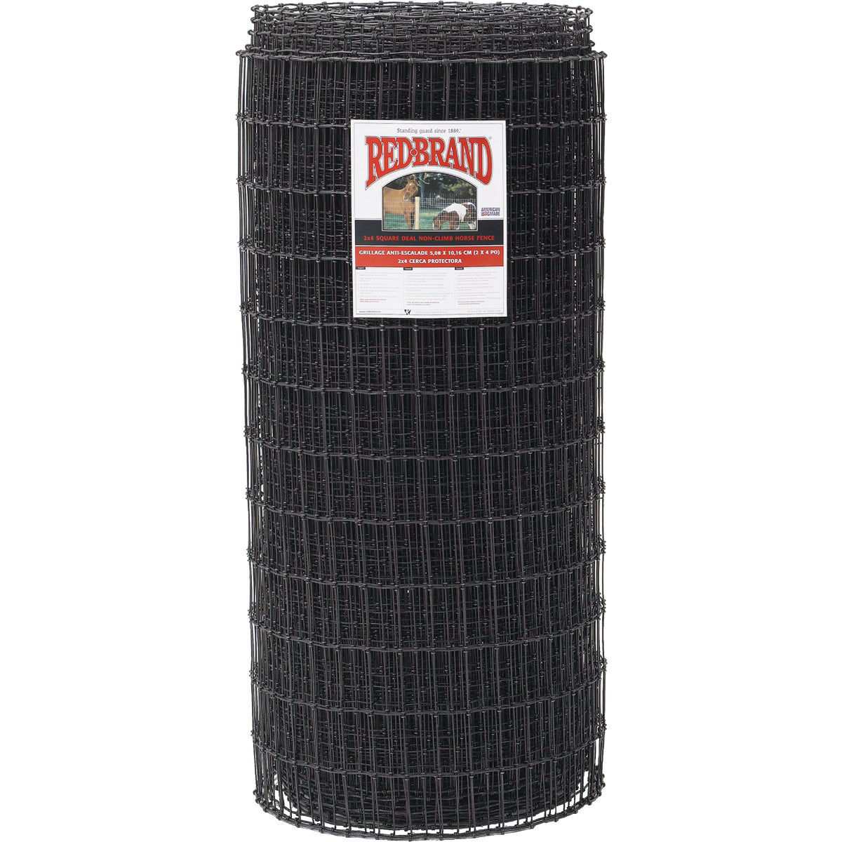 Keystone Red Brand 48 In. H. x 100 Ft. L. Black Painted Galvanized ...