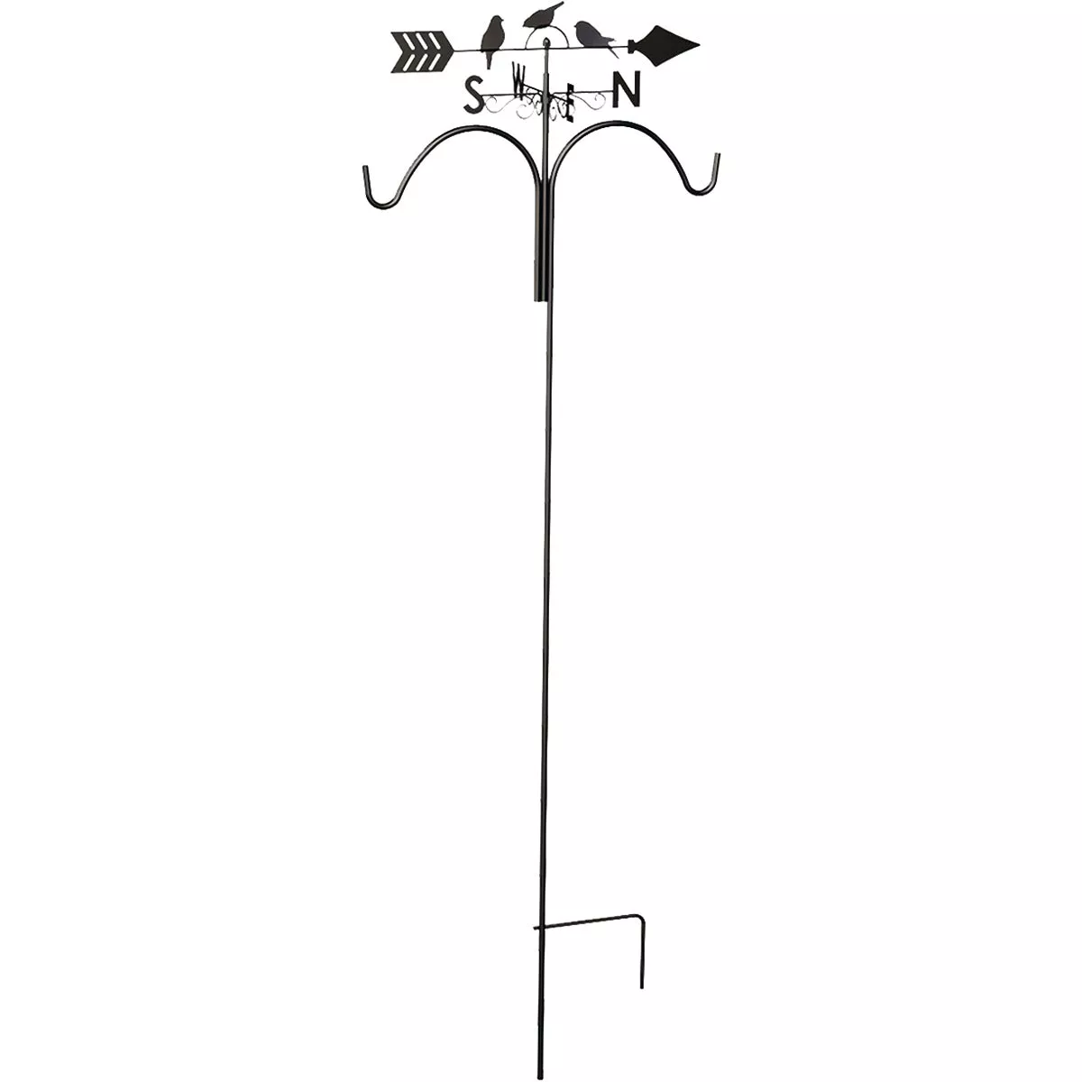 Panacea 78 In. Brown Steel Perching Birds Weathervane Double Shepherd ...