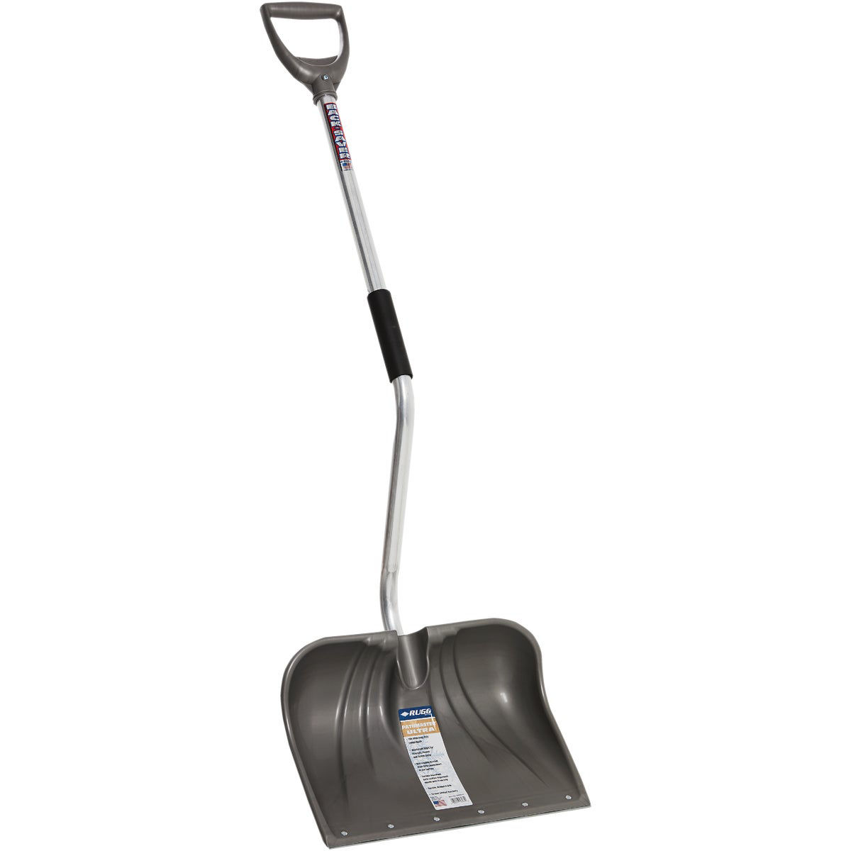 Rugg Pathmaster Back-Saver 18 In. Poly Snow Shovel with 42.5 In ...