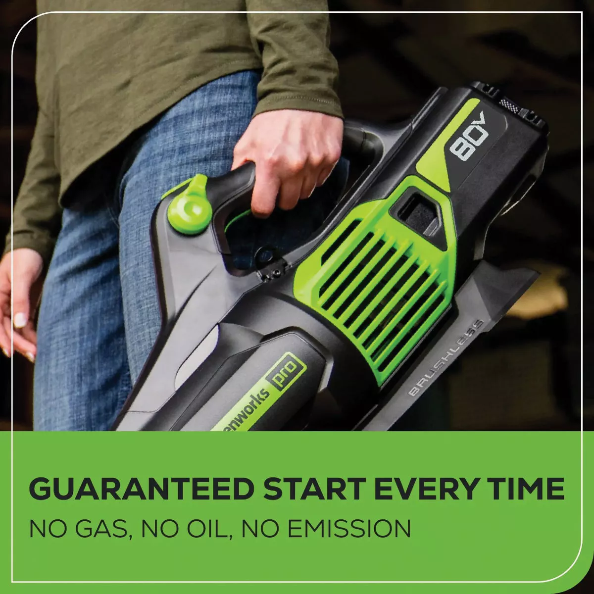 Greenworks 80V 730 CFM 170 MPH Brushless Axial Leaf Blower with 2.5 Ah ...