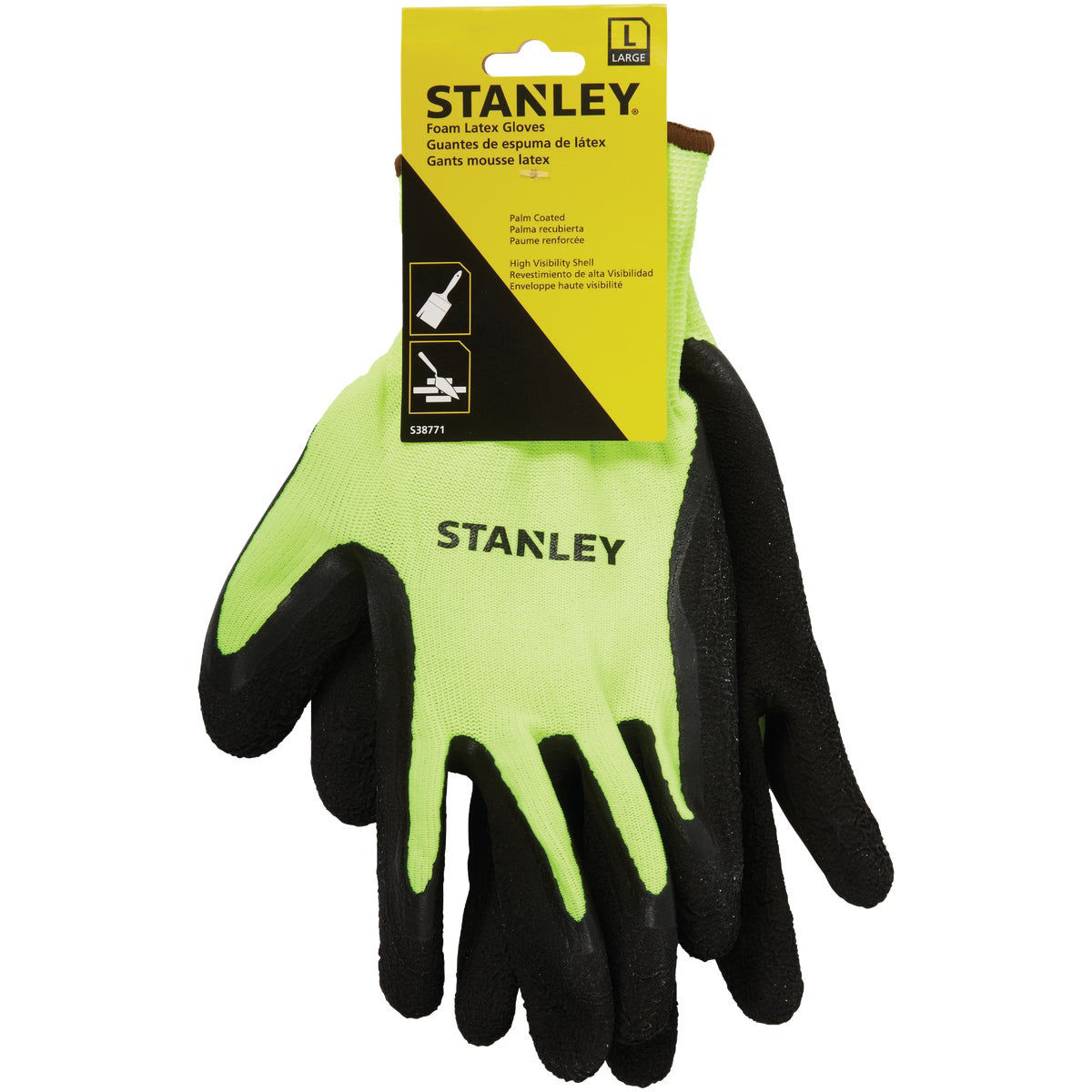 Stanley Men's Large Polyester Shell Hi-Vis Work Glove | Do it Best