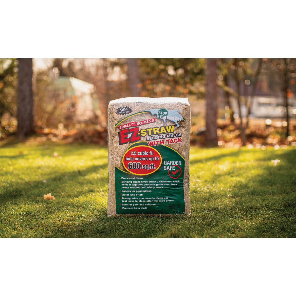 EZ Straw 2.5 Cu. Ft. 600 Sq. Ft. Coverage Area Straw Seeding Mulch | Do ...