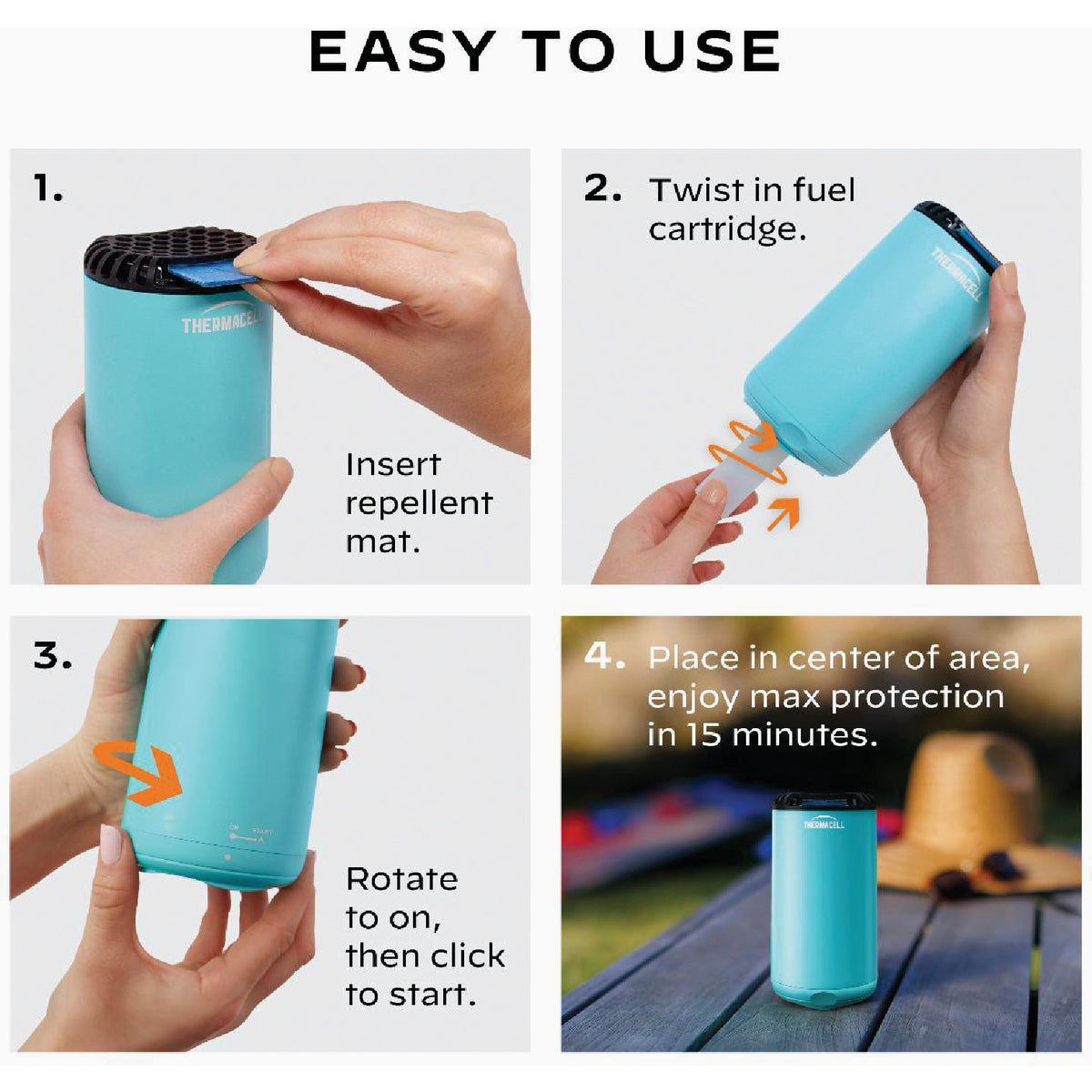 Thermacell Patio Shield 12 Hr. Glacial Blue Mosquito Repeller | Do it Best