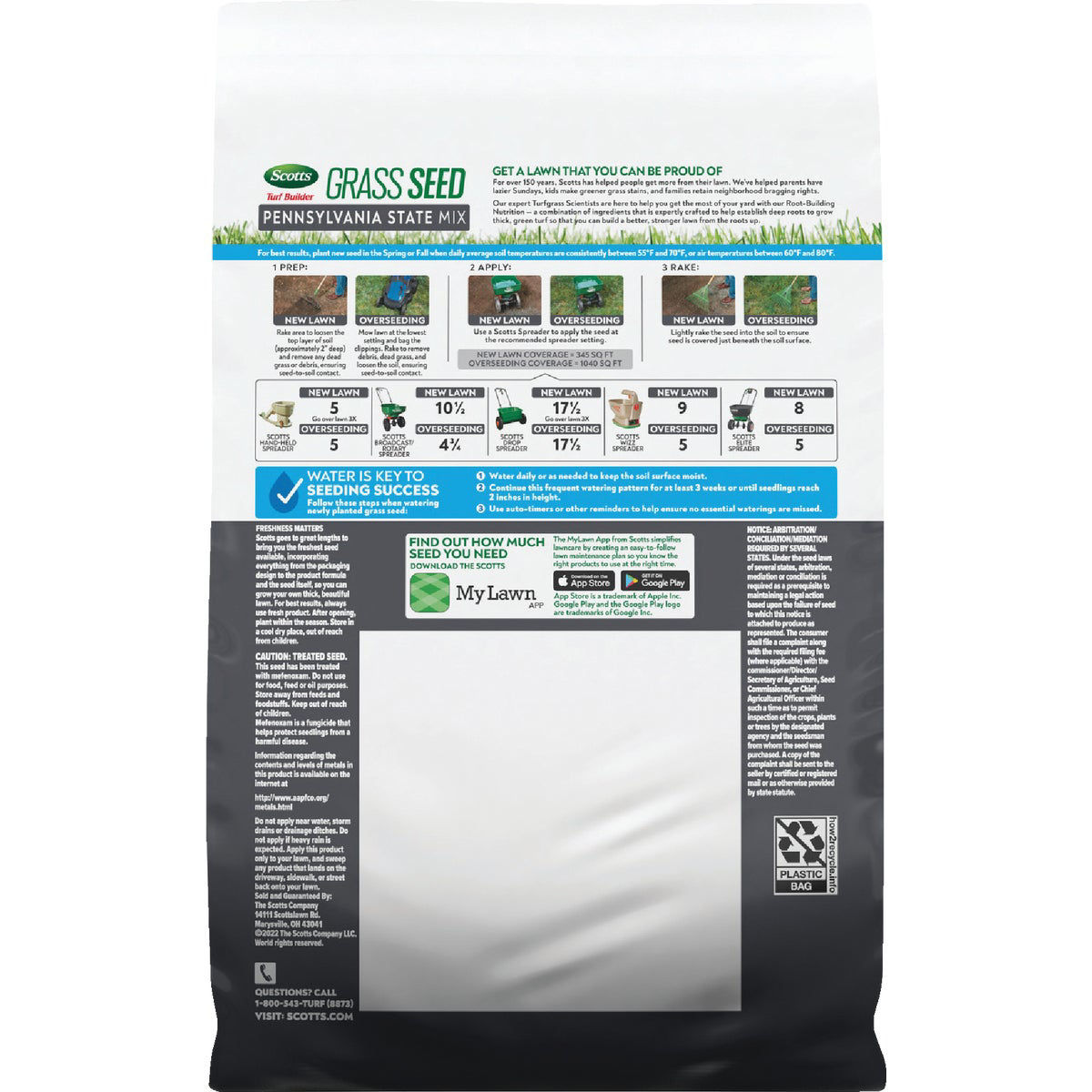 Scotts Turf Builder 2.4 Lb. 200 Sq. Ft. Pennsylvania State Mix Grass ...