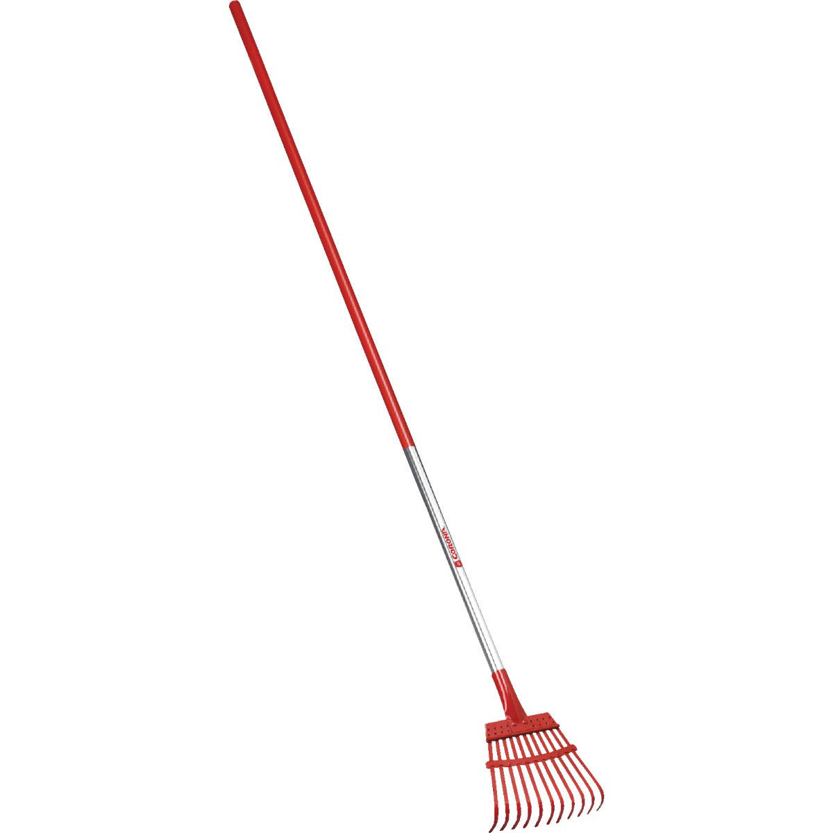 Corona 8 In. Steel Head Shrub Rake with 54 In. Aluminum Handle (11-Tine ...