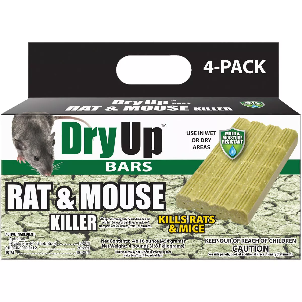 Dry Up Rat & Mouse Killer Moisture Resistant Bars (4-Pack) | Do it Best