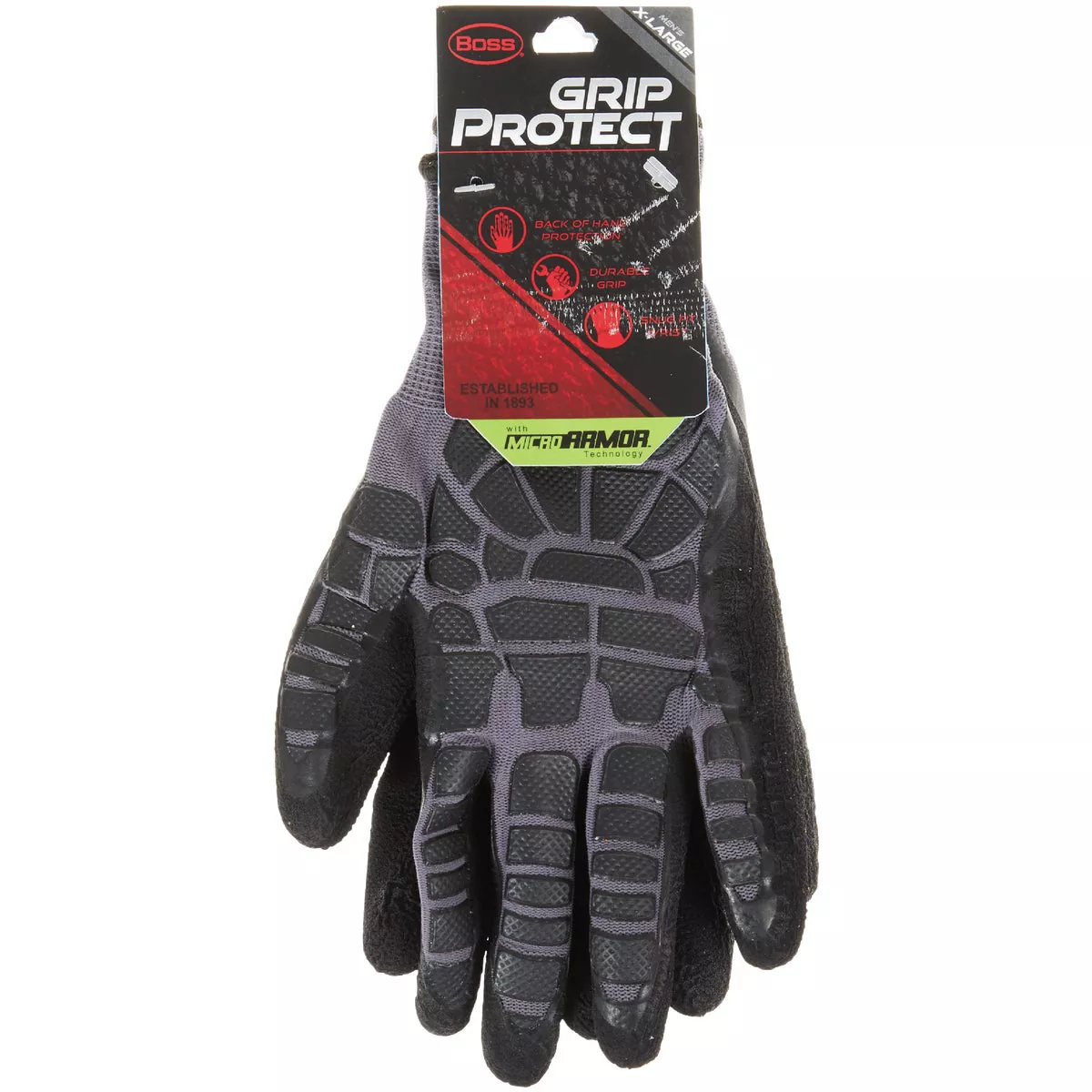 Boss Grip Protect Men's XL Coated Glove with Micro Armor | True Value ...