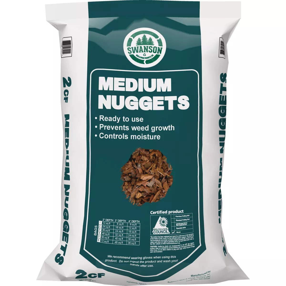 NuLife 2 Cu. Ft. Medium Bark Nuggets | Do it Best
