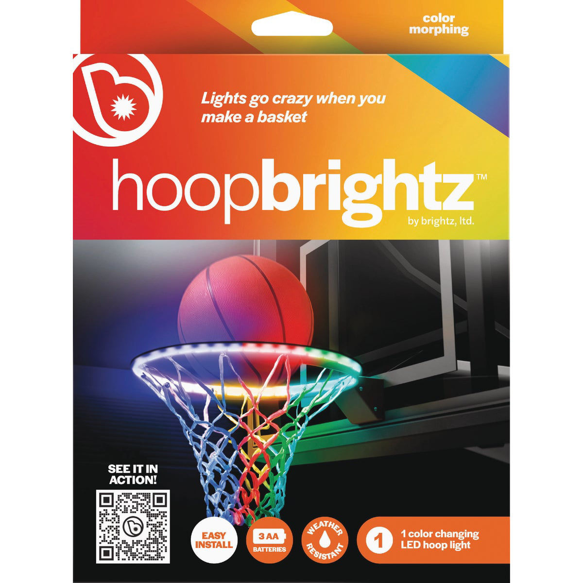 Brightz Hoopbrightz Color Morphing LED Basketball Rim Light Kit | Do it ...