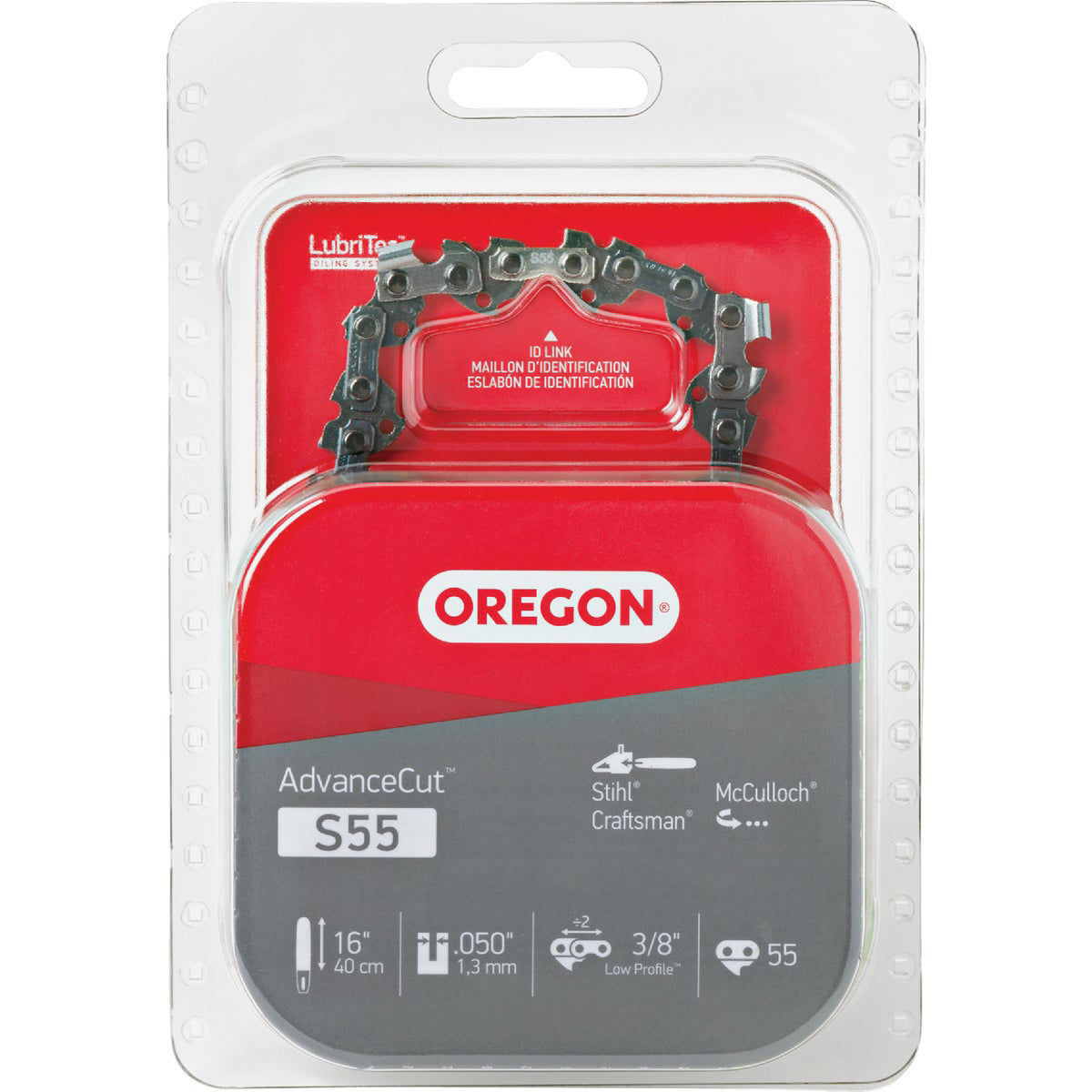 Oregon S55 AdvanceCut Chainsaw Chain for 16-Inch Bar -55 Drive Links ...