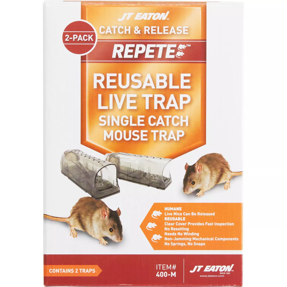 JT Eaton Repete Reusable Live Mouse Trap (2-Pack) | Do it Best