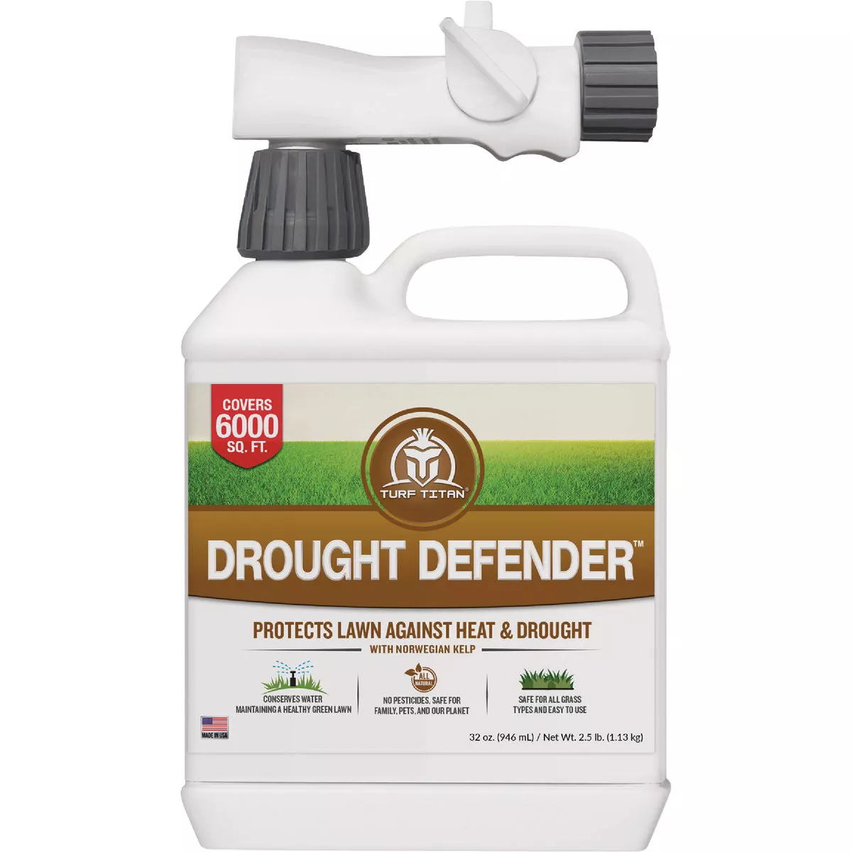 Turf Titan Drought Defender 32 Oz. 6000 Sq. Ft. 0-0-4 Summer Lawn ...