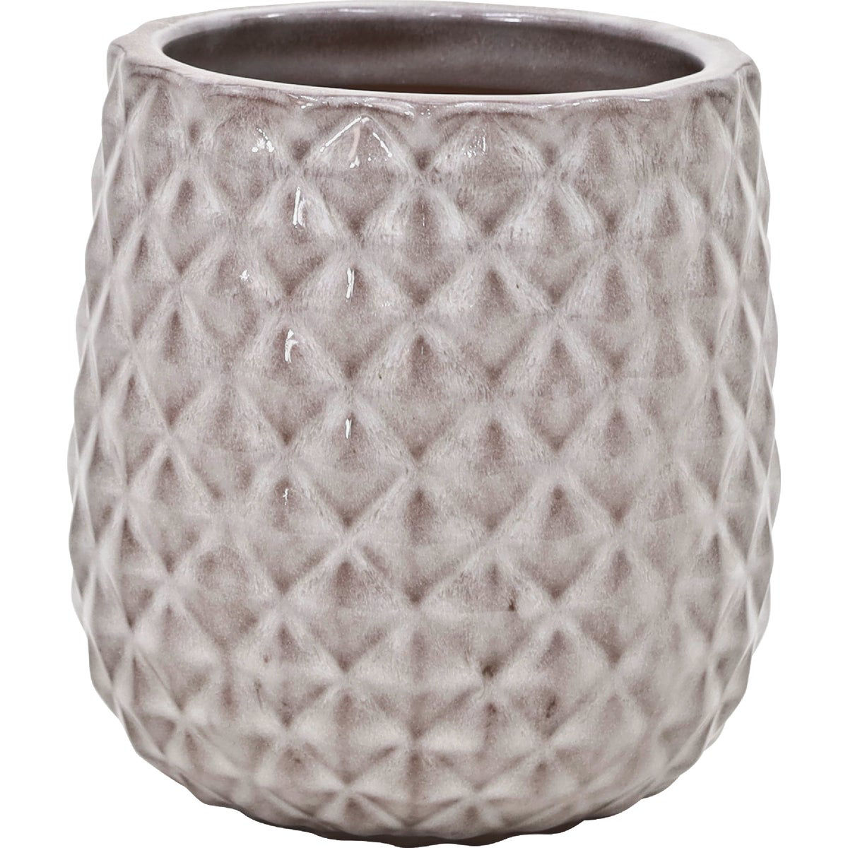 Deroma Rosemount 6.7 In. Dia. White Ceramic High Gloss Planter | Do it Best