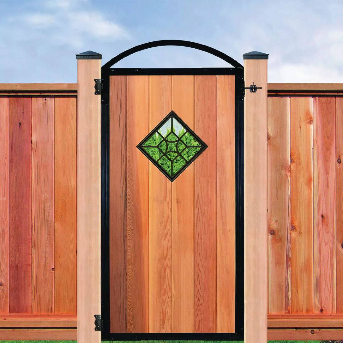 Nuvo Iron 15 In. Square/Diamond Cast Aluminum Gate Insert | Do it Best