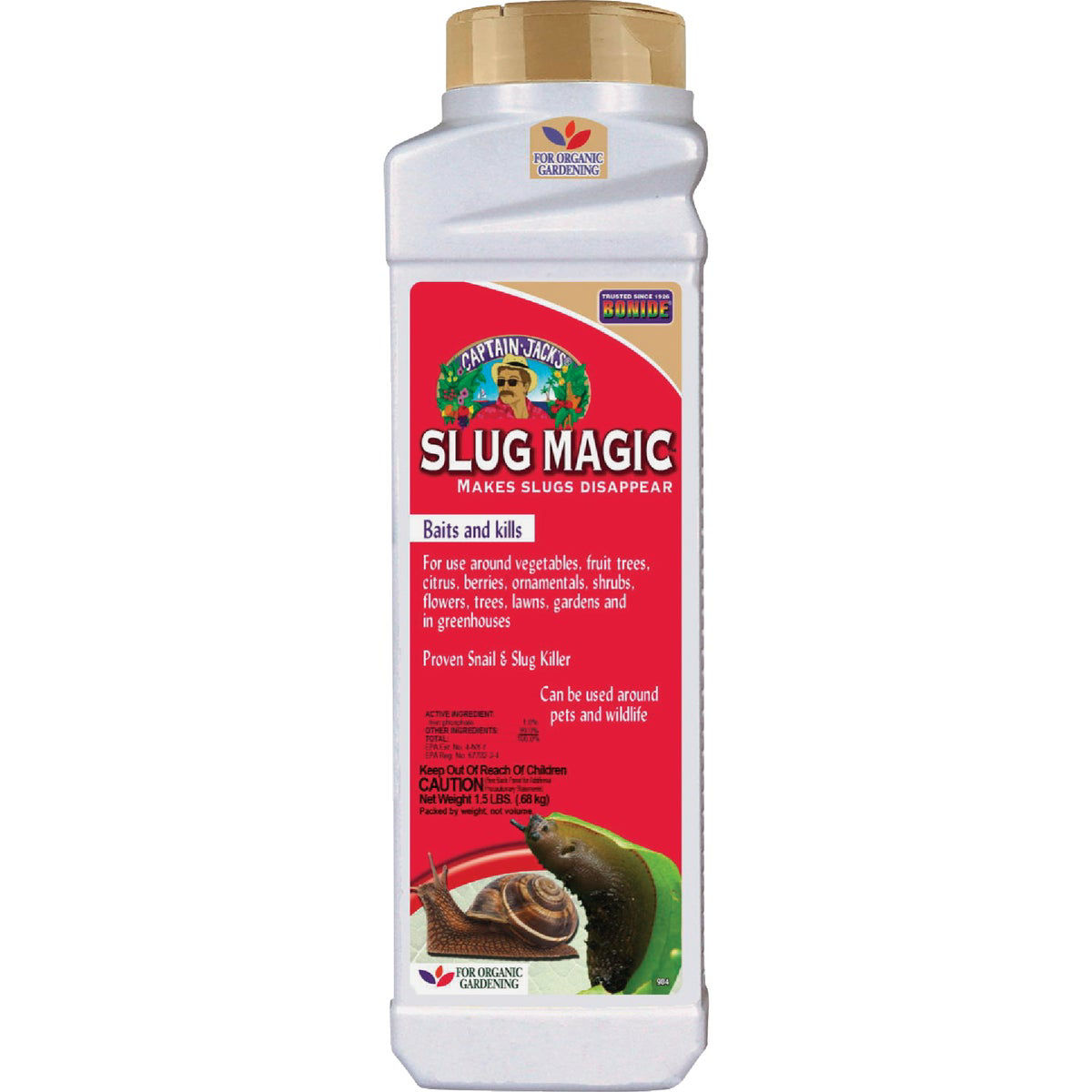 Bonide Captain Jack's Slug Magic 24 Oz. Granules Snail & Slug Killer ...