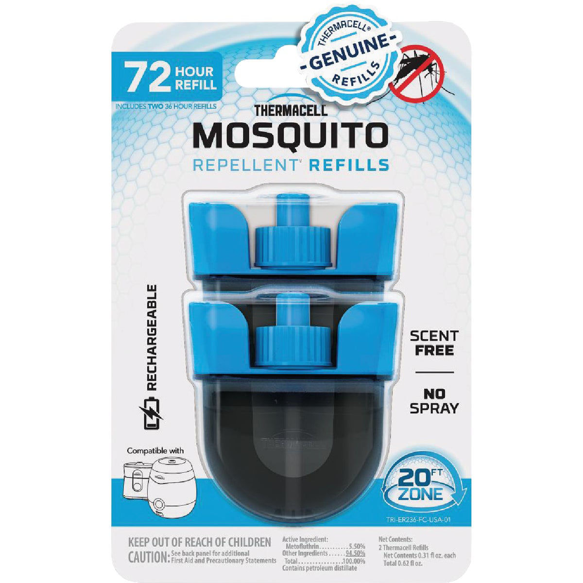 Thermacell 36 Hr. Rechargeable Mosquito Repellent Refill (2-Pack) | Do ...
