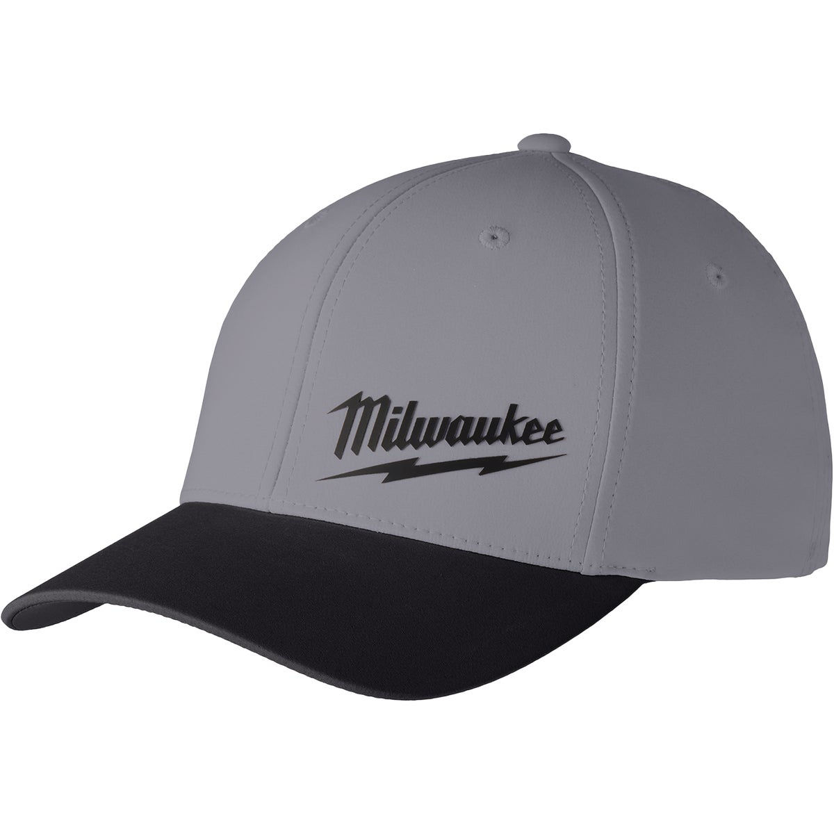 Milwaukee Workskin Dark Gray Performance Fitted Hat, Large/XL | Do it Best