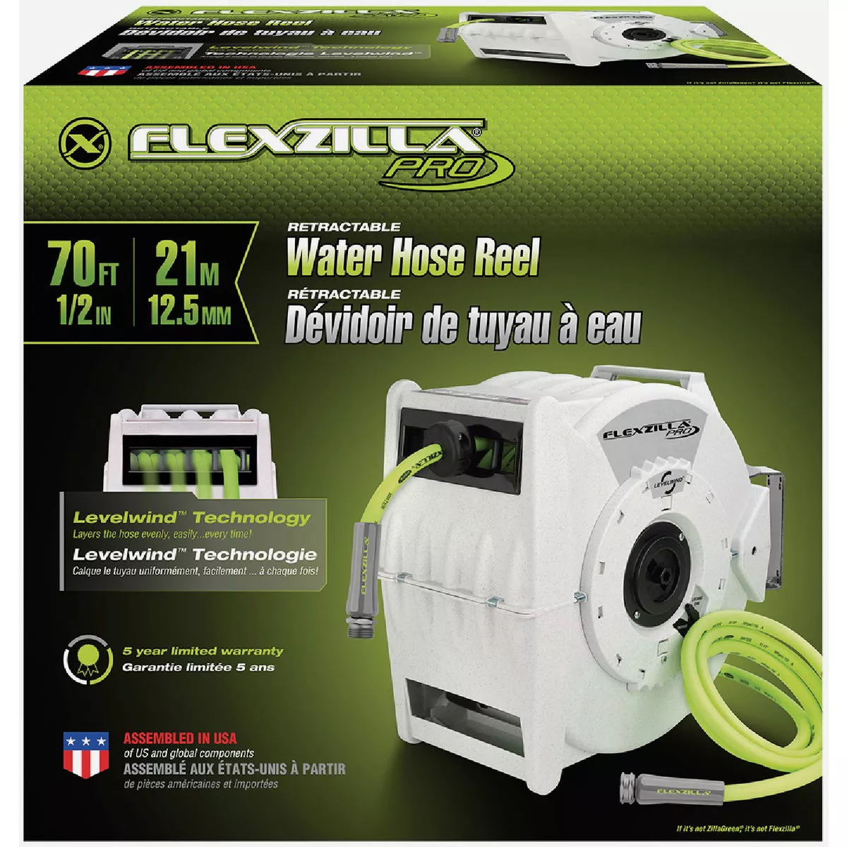 Flexzilla Pro Levelwind Retractable Water Hose Reel | Do it Best