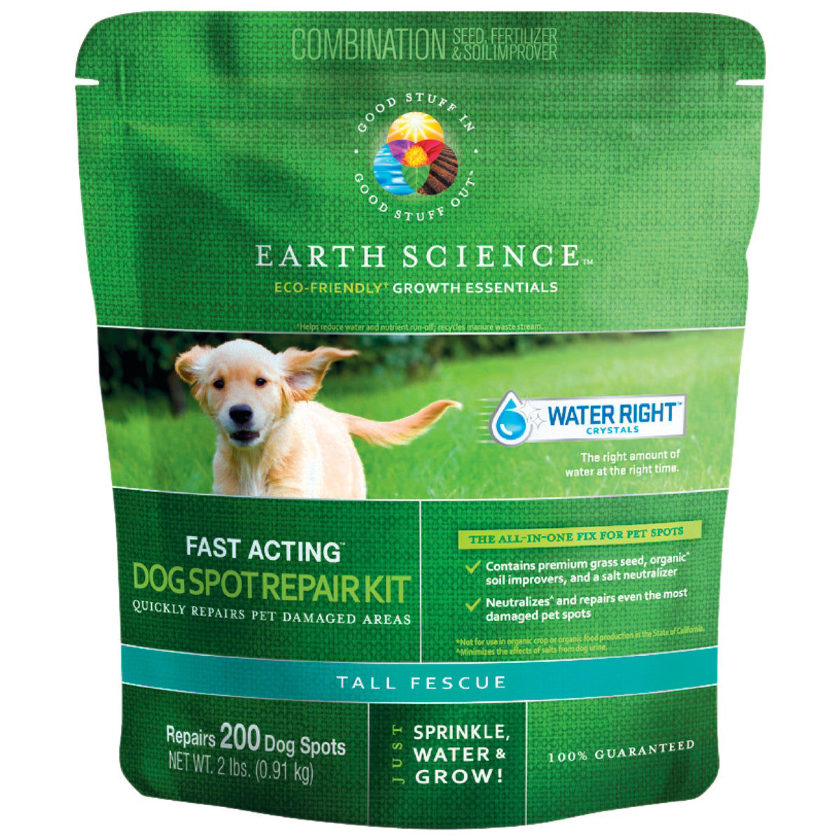Earth Science 2Lb. Covers Up to 300 Dog Spots Triple Fescue Grass Patch ...