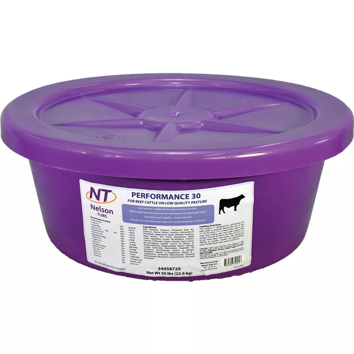 Nelson Tubs Performance 30 50 Lb. Beef Cattle Feed Supplement | Do it Best