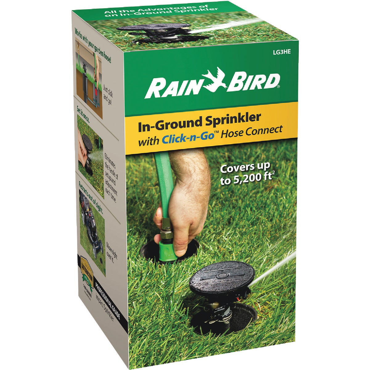 LG3HE In-Ground Sprinkler with Click-n-Go Hose Connect | Do it Best