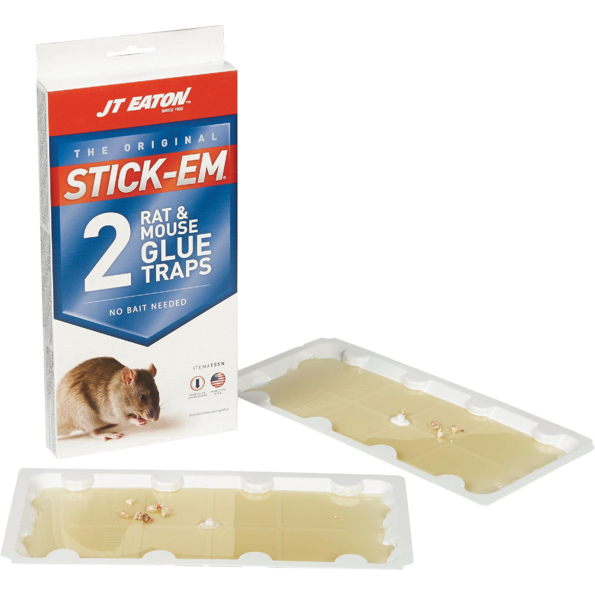 JT Eaton Stick-Em Glue Mouse & Rat Trap (2-Pack) | Do it Best
