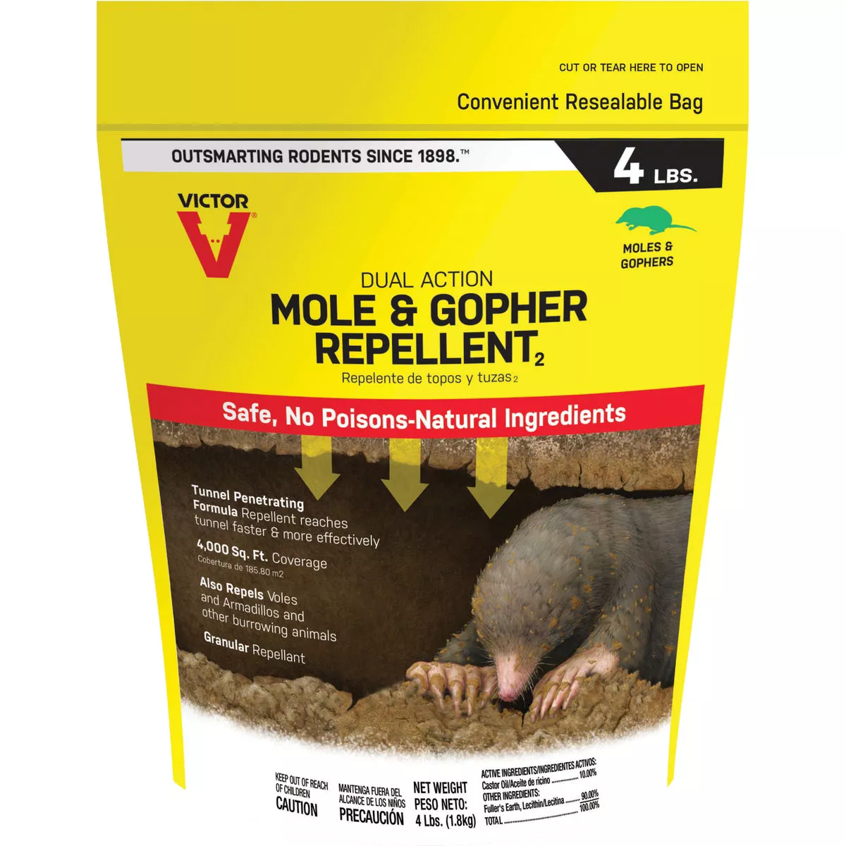 Victor 4 Lb. Granular Mole & Gopher Repellent | True Value Hardware